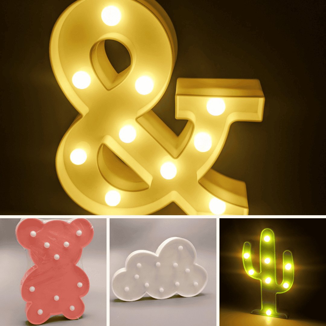 Figuras y letras con luces LED para tus fiestas y eventos! – DIZAP ...
